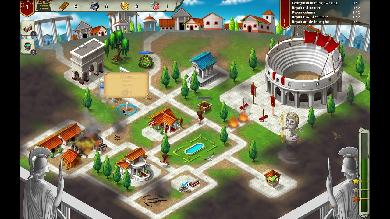 Heroes of Rome 3 The Brotherhood level 1 hard mode (demo) - YouTube