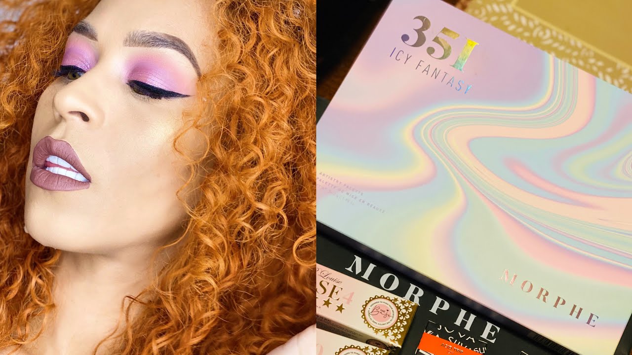 Morphe 35I icy fantasy pallet makeup tutorial - YouTube