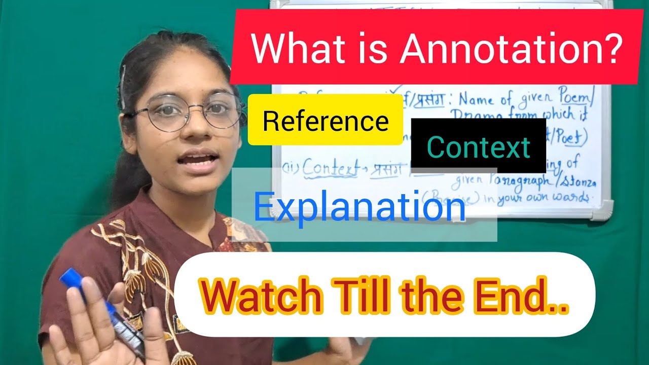Full Explanation in Hindi and English | What is Annotation? Reference to Context For You - YouTube