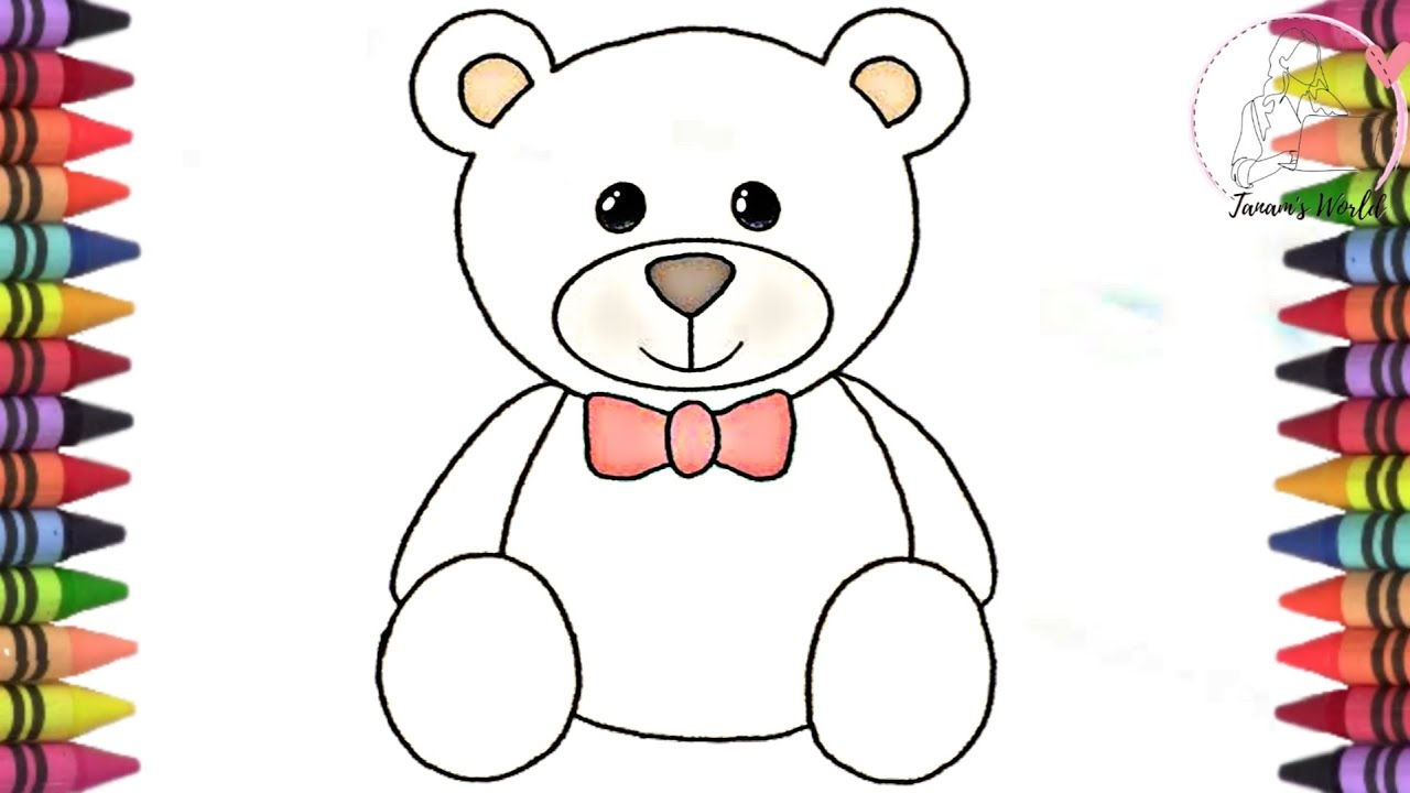 How To Draw Cute Teddy Bear/Easy Drawing For Toddlers/Step-By-Step ...