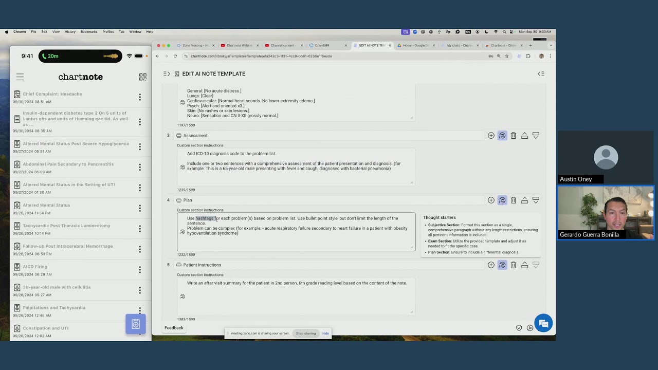 Chartnote Webinar - AI Scribe Demo & More - YouTube