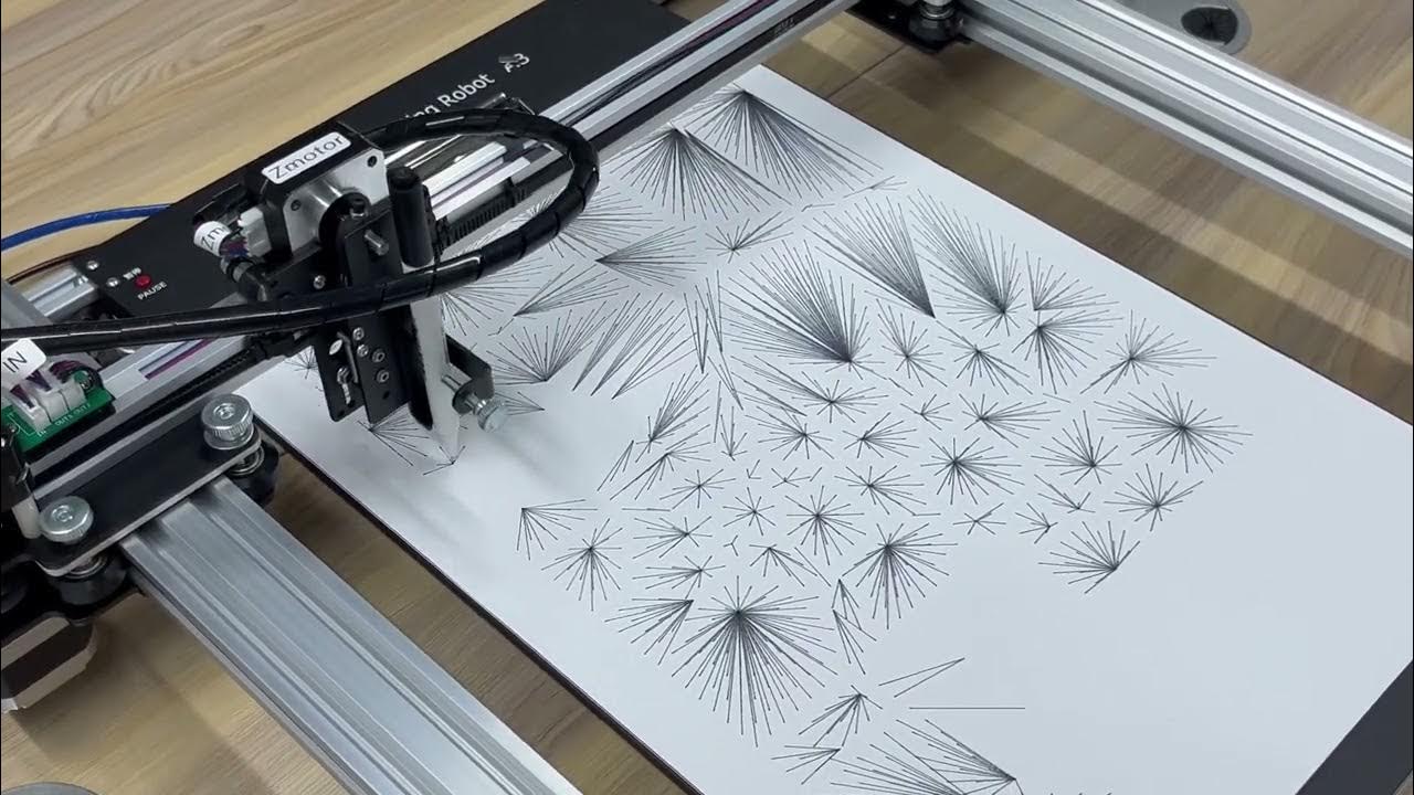 Discover Hidden Beauty: Random Line Art by iDraw H A3 Pen Plotter - YouTube
