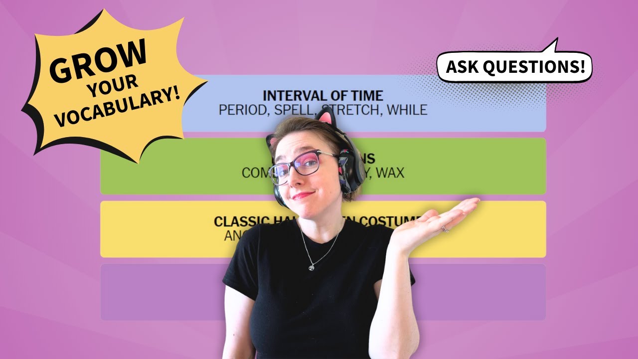 THIS GAME will grow your vocabulary | live English class - YouTube