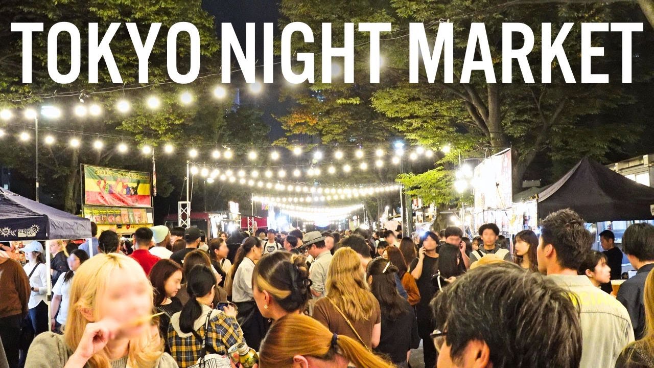 Ultimate Tokyo Night Market Guide: Food, Music, and Fun! - Japan - YouTube