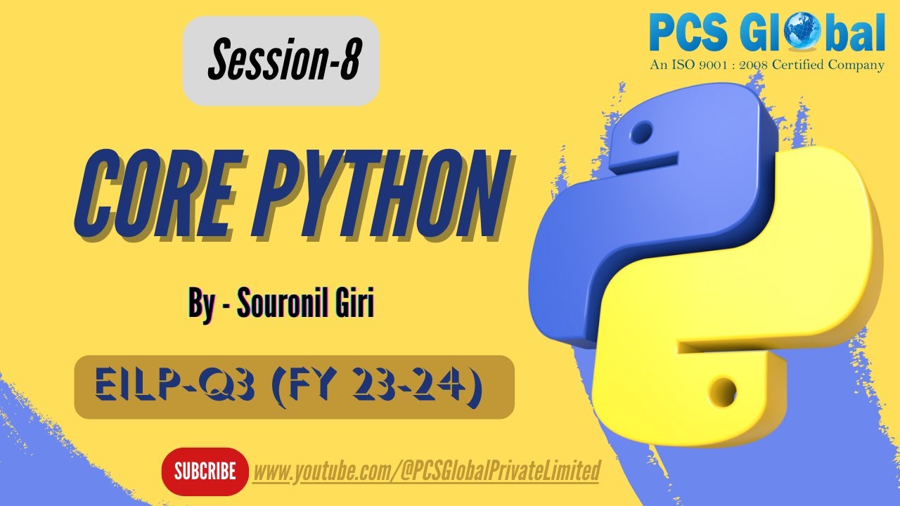 EILP Q3 (FY23-24) Python - Session 8(Revised) | By Souronil Giri | PCS ...
