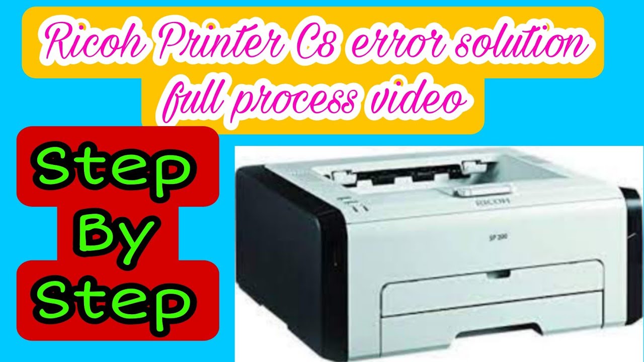 Ricoh Printer C8 Error Solution #C8 errorproblem #ricohc8 #ricohprinter ...
