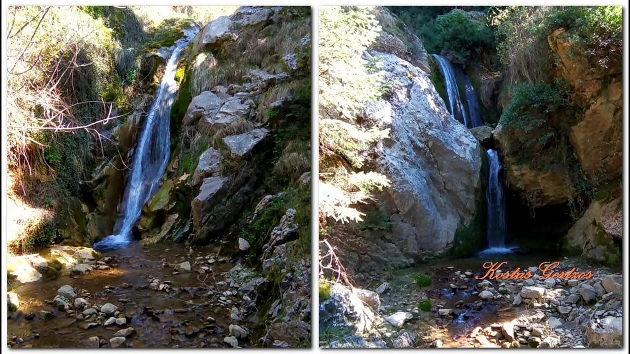 ΚΑΤΑΡΡΑΚΤΕΣ ΚΡΥΟΒΡΥΣΗΣ, ΗΛΕΙΑ (DRONE). KRYOVRYSI WATERFALLS, ELIS (ILIA ...