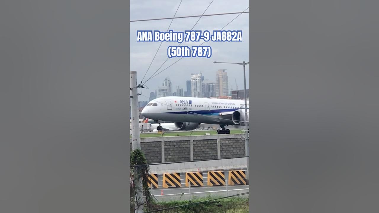ANA B789 JA882A (ANA’s 50th 787) takeoff #allnipponairways #b787 - YouTube