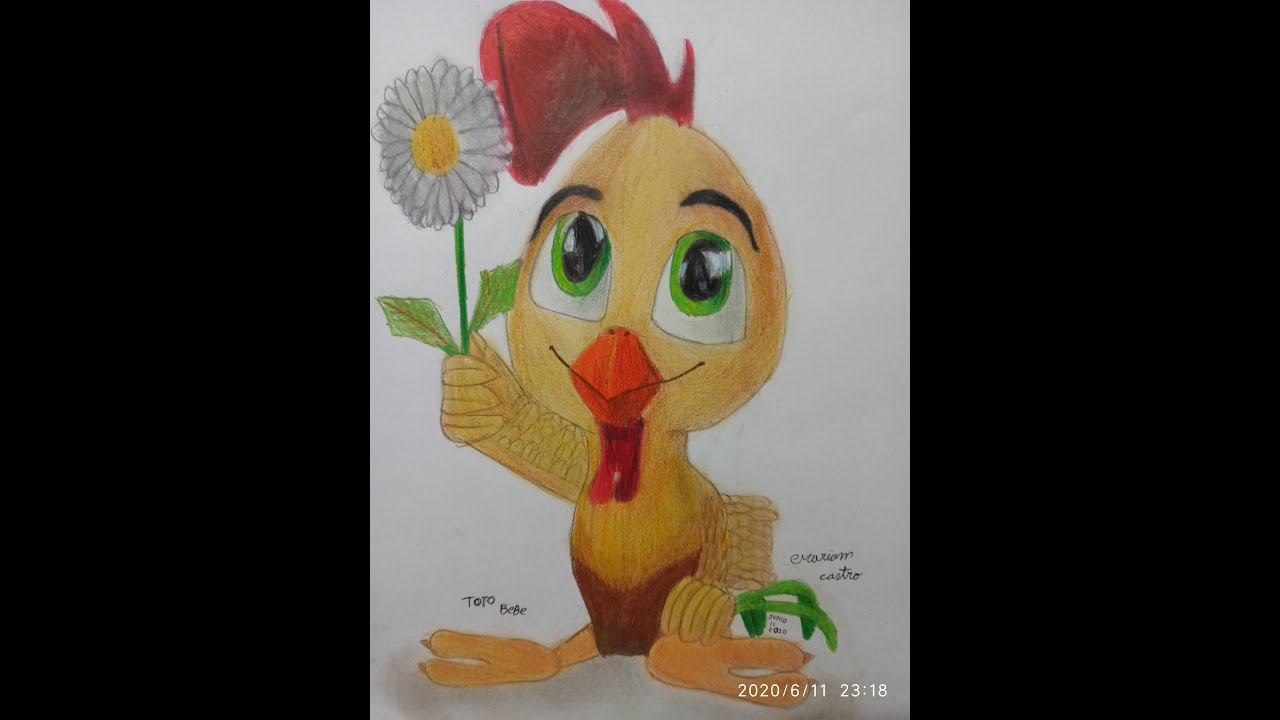 Dibujando y pintando: Bebe Toto | Una película de pollitos.🐤 - YouTube