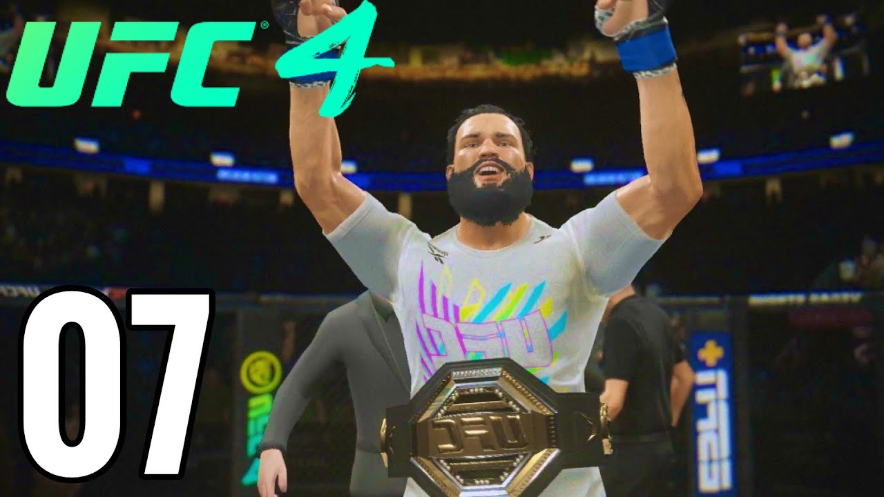 UFC 4 Heavyweight Career Mode Walkthrough Part 7 - TITLE FIGHT! - YouTube