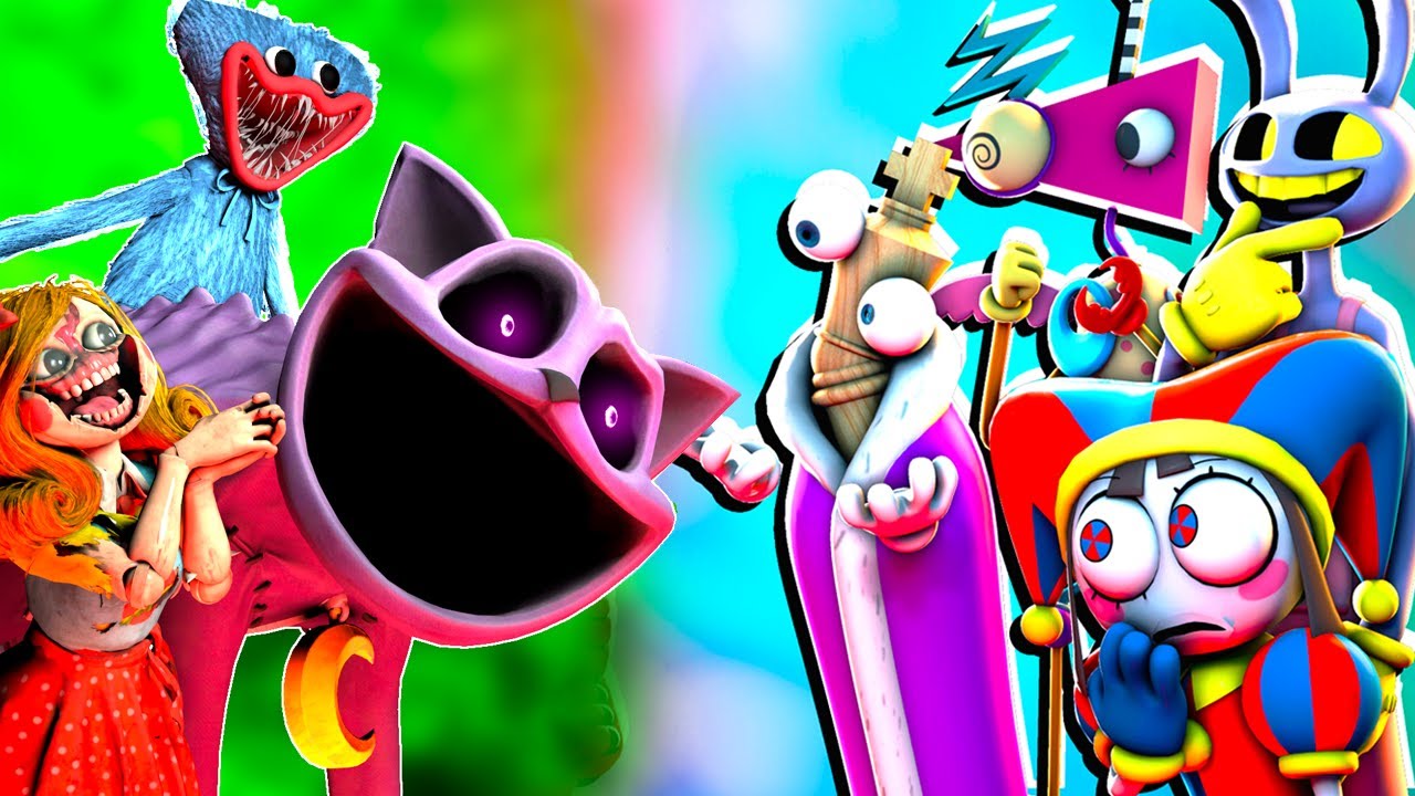 POPPY PLAYTIME CHAPTER 3 VS The Amazing Digital Circus animation - YouTube