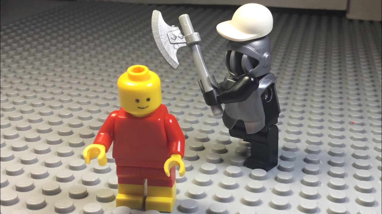 LEGO Man loses his Hat and gets Obliterated - YouTube
