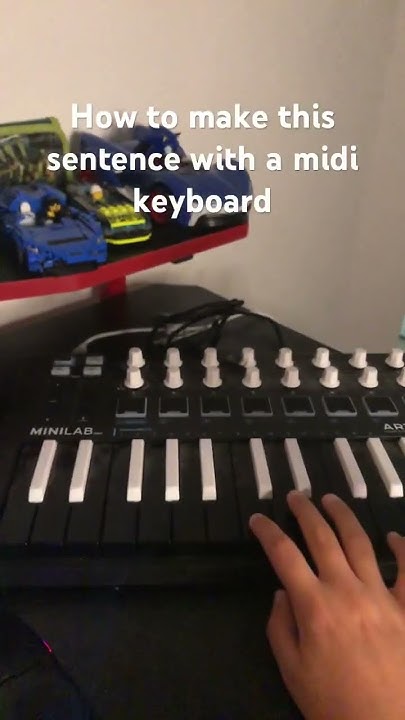 How to make this sentence with an midi keyboard - YouTube