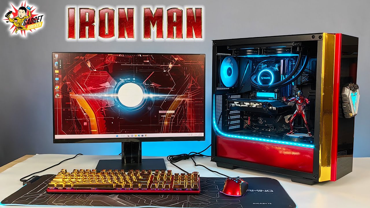 Iron Man Custom Mod Desktop PC! ft DeepCool, Gigabyte Aorus, Razer ...