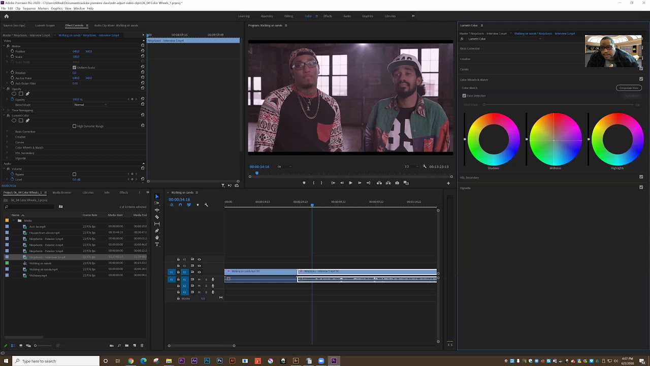 Adobe Premiere color adjustments color wheels 02 - YouTube