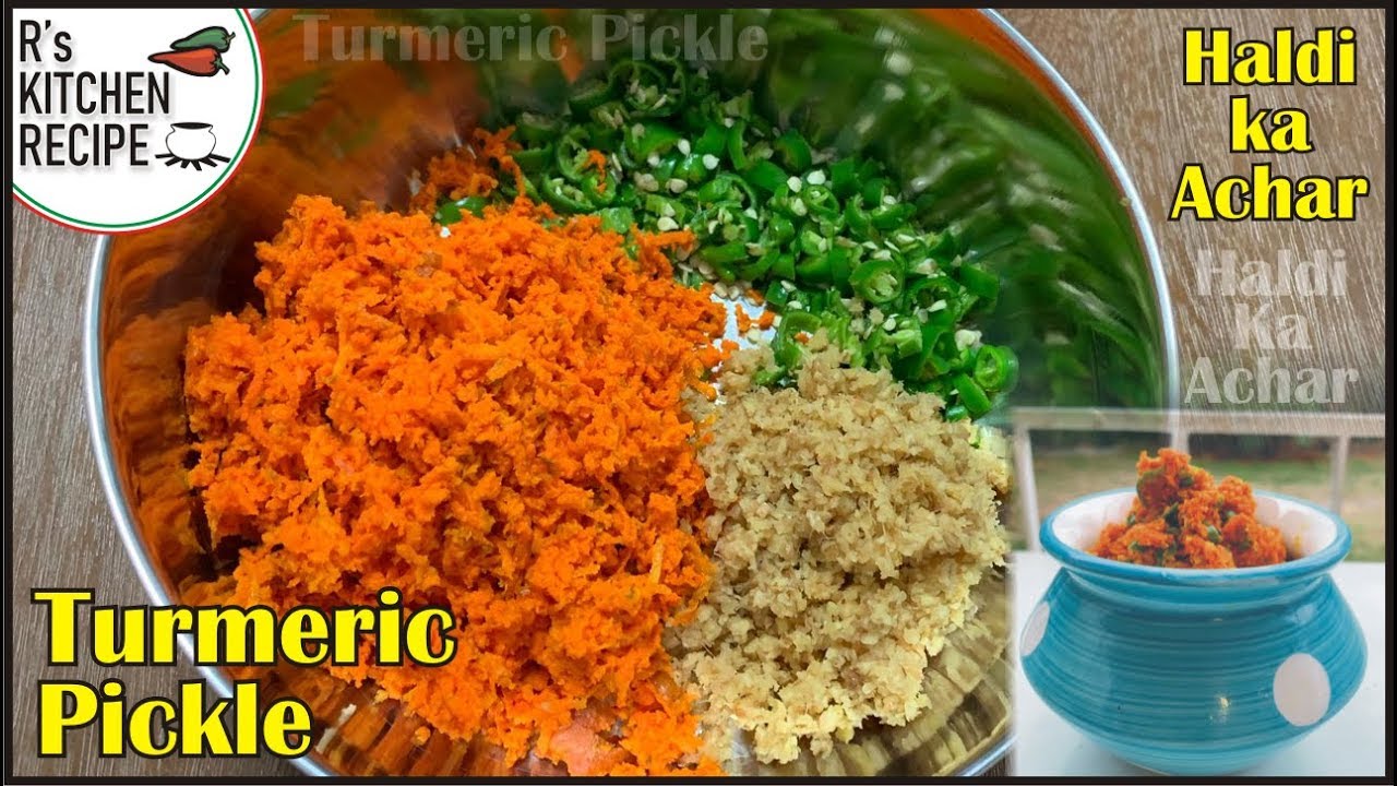 Turmeric Pickle | Haldi ka Achar | Raw Turmeric Pickle - YouTube