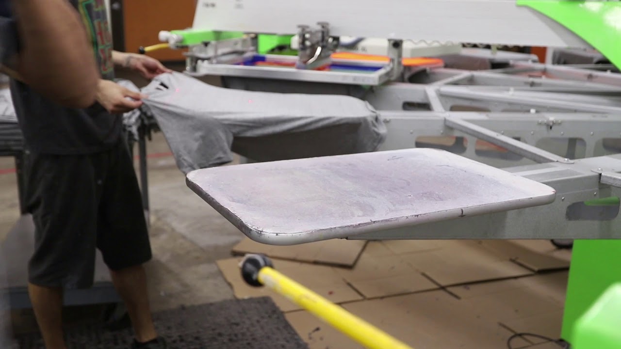 Screen Printing Process for Wholesale Custom Shirts - YouTube