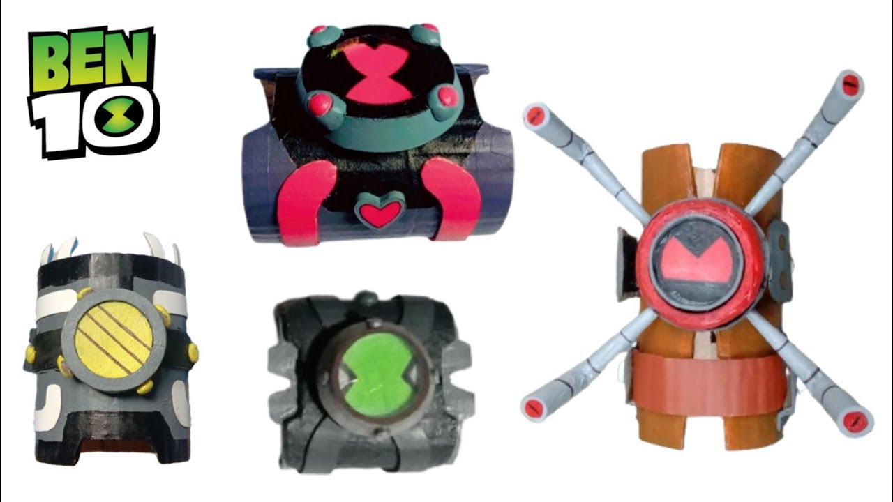 Make 4 ben 10 omnitrix with cardboard/very easy to make - YouTube