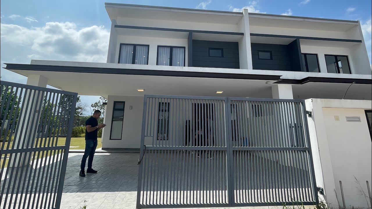 Projek rumah landed di Tebrau Johor - YouTube
