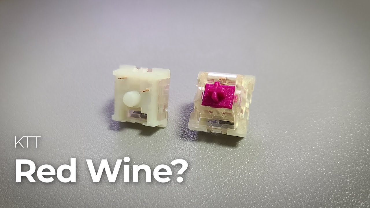 KTT Red Wine Switches Review | KTT축 - YouTube