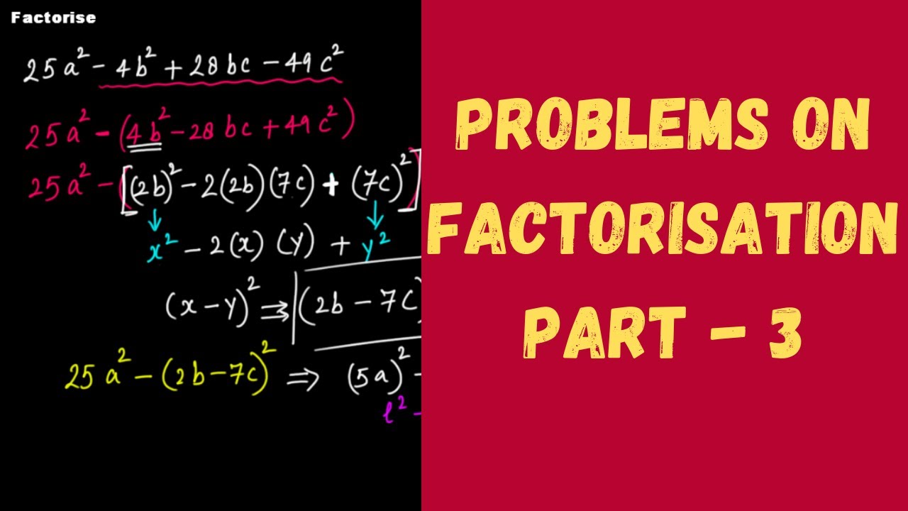 Problems On Factorisation Part 3 Factorisation Grade 8 YouTube problems-on-factorisation-part-3-factorisation-grade-8-youtube