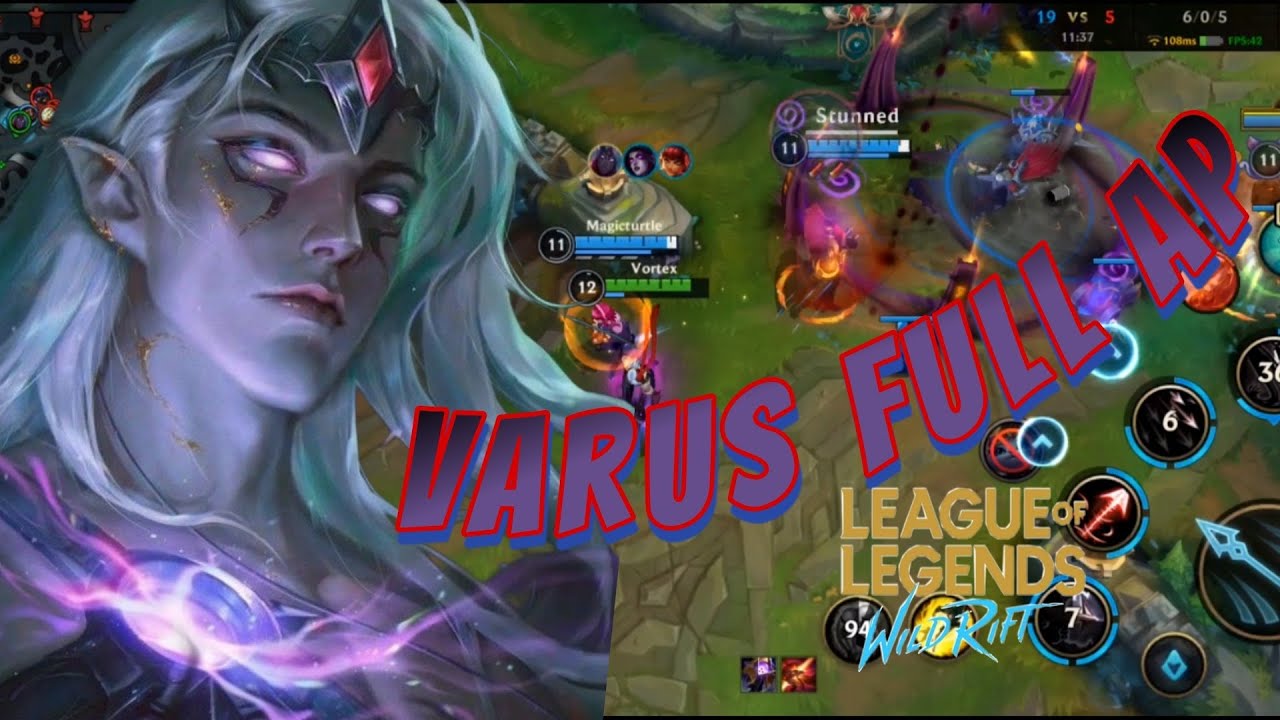 Wild rift: Game Play Varus adc Full Ap - YouTube