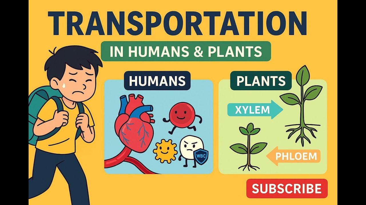 Transportation in Humans & Plants | Life Processes Class 10 | CBSE ...