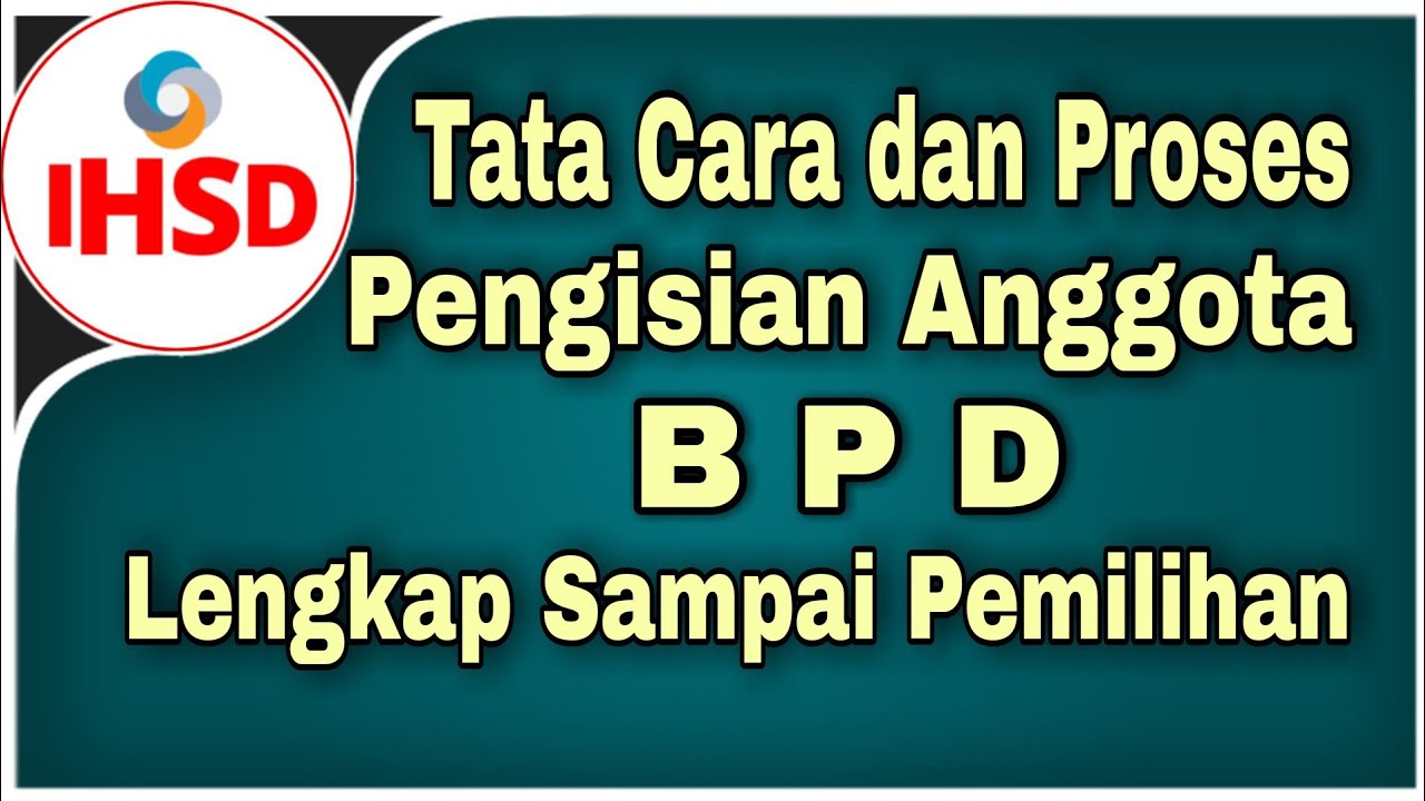 CARA PEMILIHAN BPD DESA - YouTube
