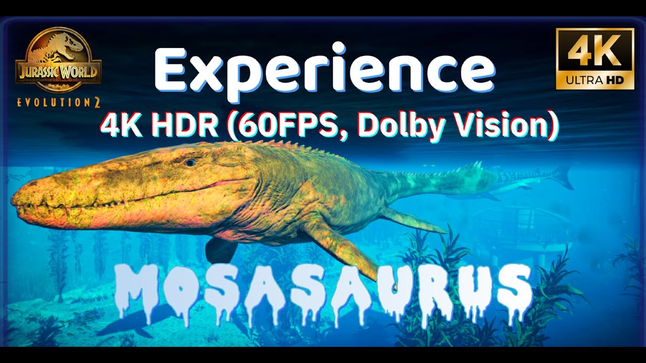 Experience The Real 4K HDR 60FPS Dolby Vision || Mosasaurus Dive 🌊🦖 ...