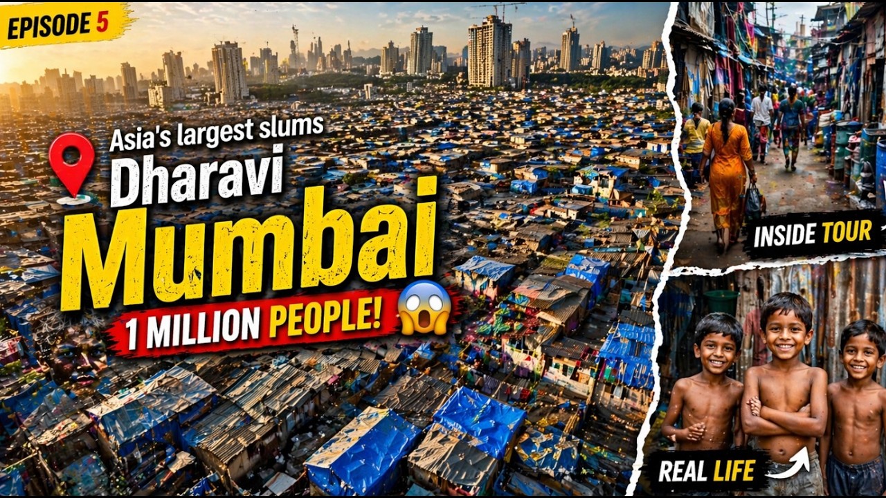 Dharavi Slum Mumbai Inside Tour | 1 Million People in World Densest ...