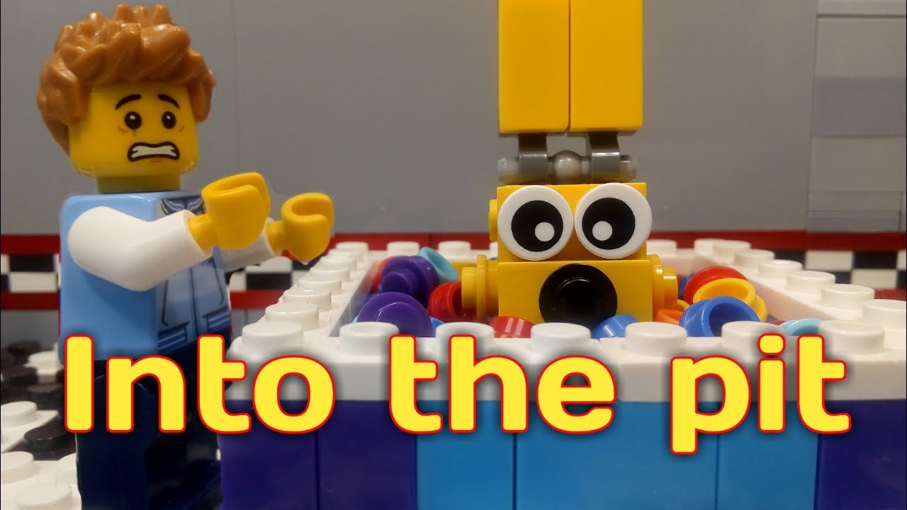 Into the pit lego fnaf stop motion/ В яму Лего ФНаФ анимация - YouTube