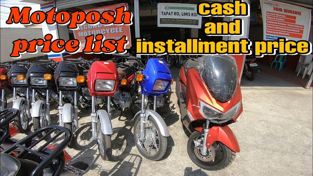Motoposh Price list | Cash and installment price - YouTube