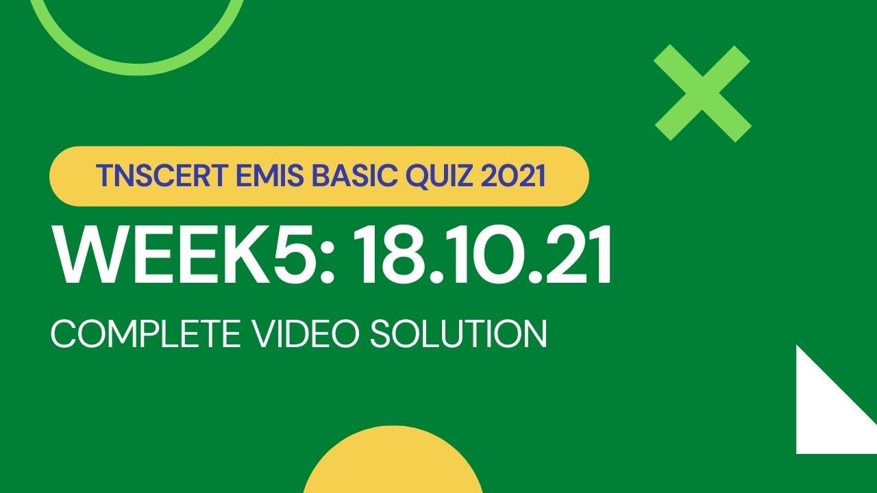 Basic Quiz Week 5 - YouTube