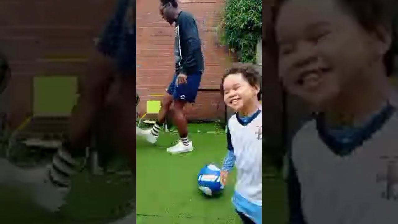 Baby playing football #football #baby - YouTube