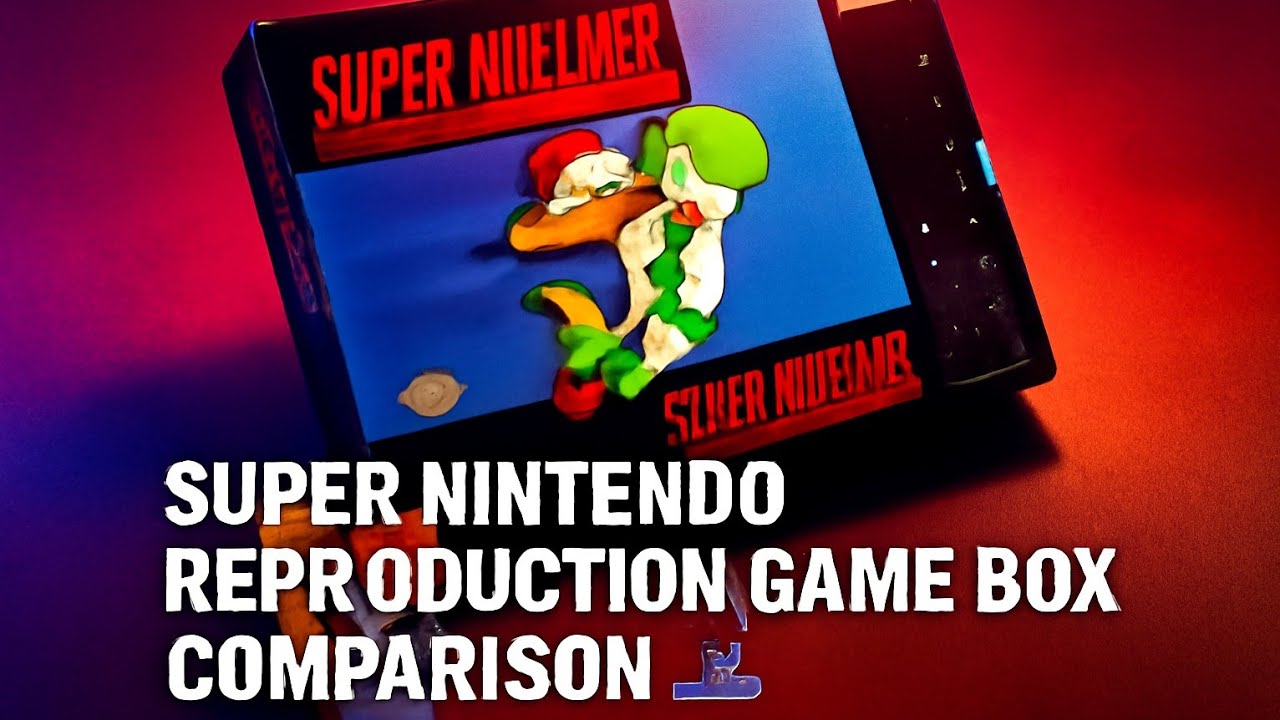 Super Nintendo reproduction game boxes compared - YouTube