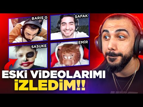 EKİPLE ESKİ İLK VİDEOLARIMIZI İZLEDİK!! 😂 (UTANÇ VERİCİ ANLAR) Sasuke, Şafak, Emir | PUBG Mobile