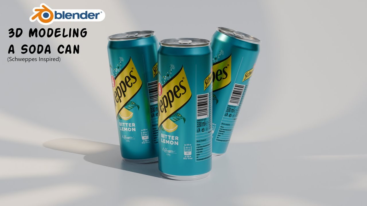 How to Model & Texture a Realistic Soda Can in Blender – Full Tutorial ...