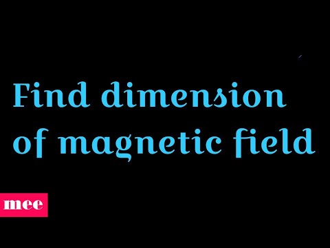 Dimension of magnetic field - YouTube