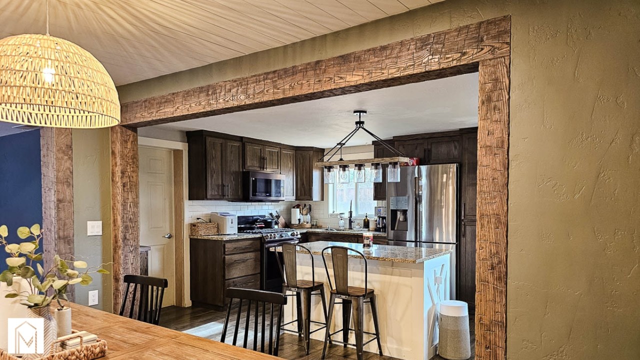 Wood Beam Doorway or Opening Tutorial - YouTube