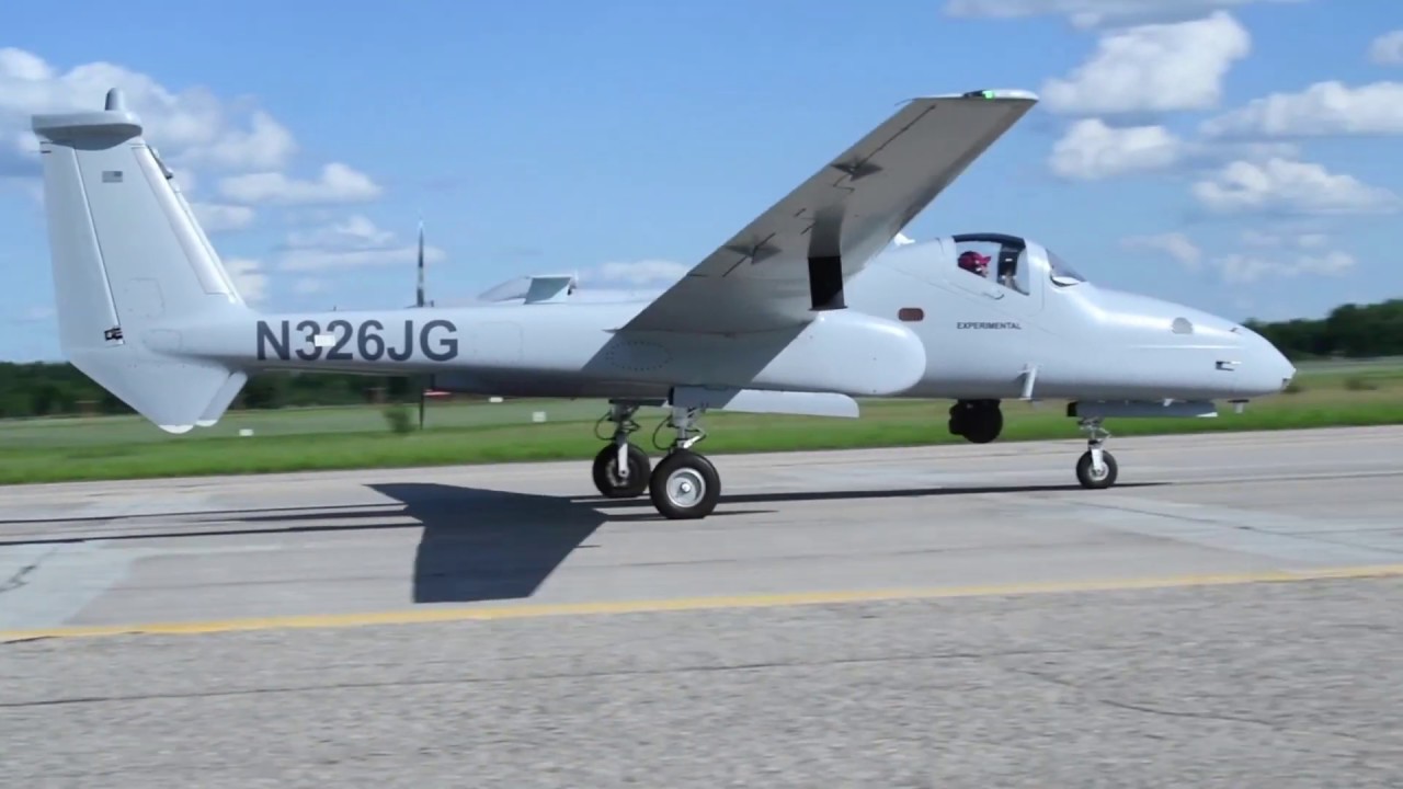 Northrop Grumman Firebird arriving at Grand Forks AFB - YouTube
