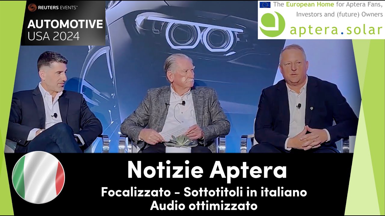 Steve Fambro, co-CEO di Aptera, ultimi aggiornamenti a Reuters ...