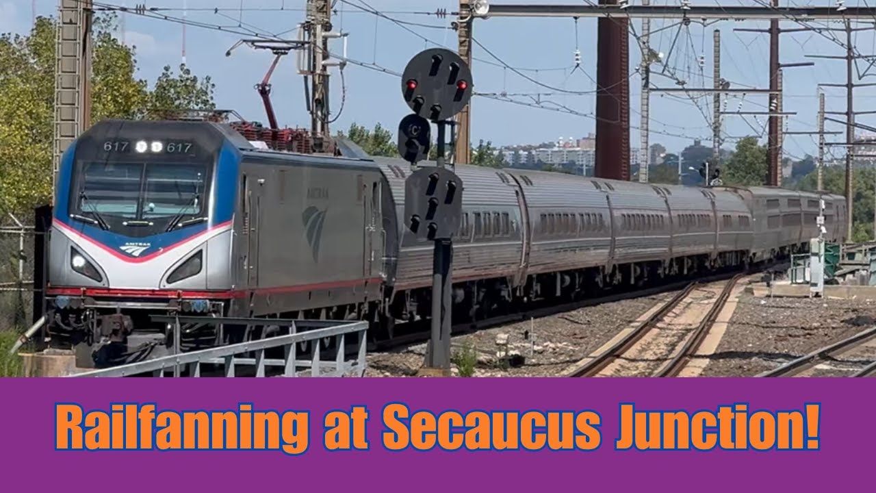 Railfanning at Secaucus Junction! NJ Transit, Amtrak, and MTA Trains ...