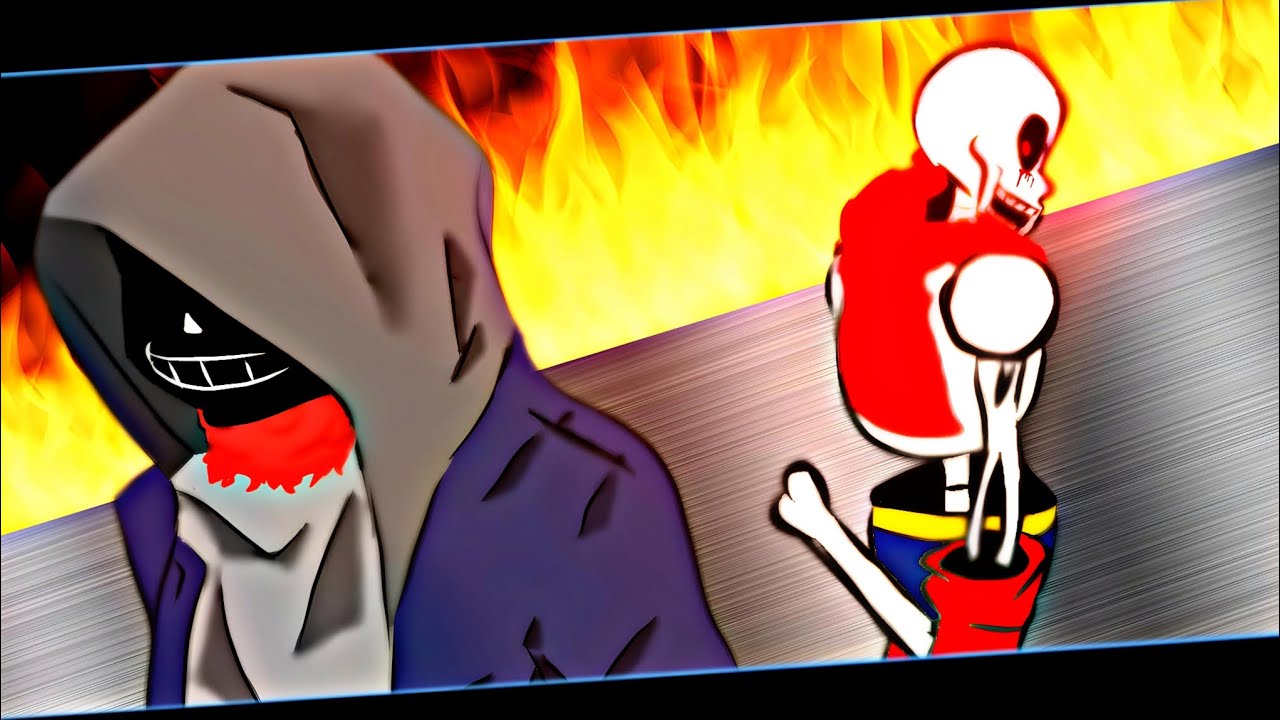 dust dust sans VS papyrus gone too far - YouTube
