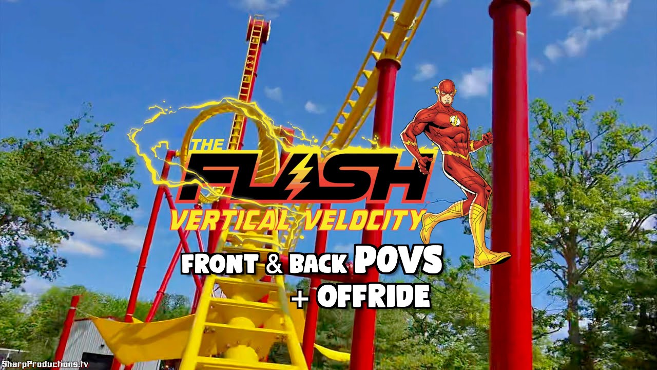 The Flash: Vertical Velocity POVs at Six Flags Great Adventure - YouTube