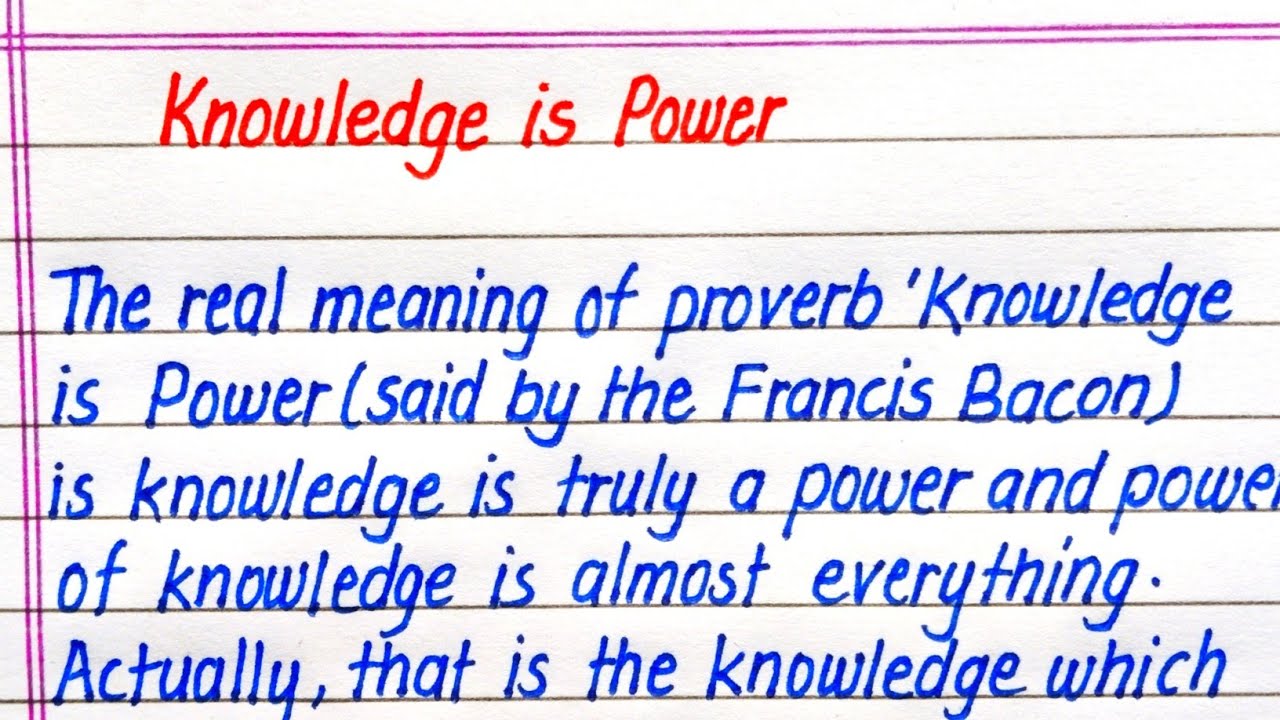 Knowledge is Power Essay in English || Essay on Knowledge is Power in ...