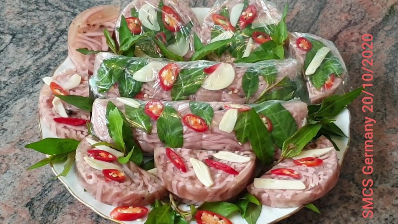 NEM CHUA ĂN LIỀN TỪ BÌ DA HEO VÀ THỊT NGUỘI (HAM ). VỪA NGON VỪA AN ...