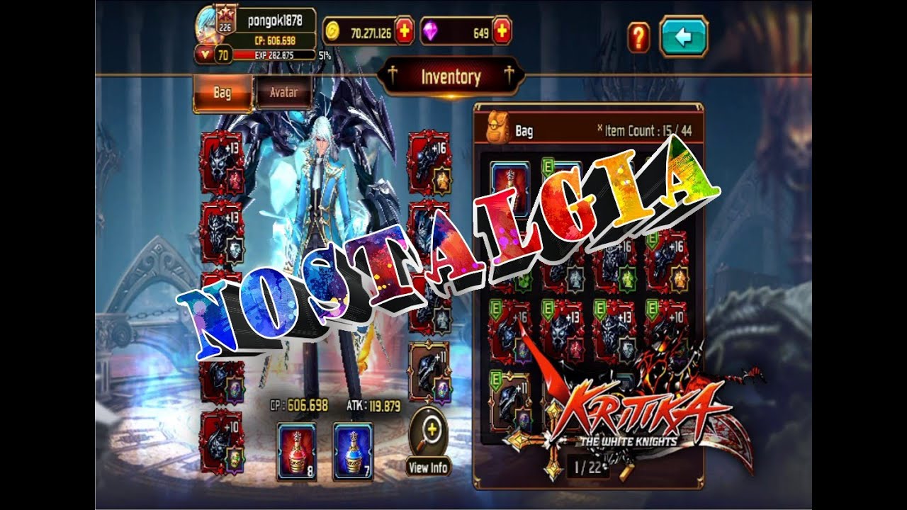 NOSTALGIA - KRITIKA THE WHITE KNIGHTS - ICE WARLOCK - YouTube