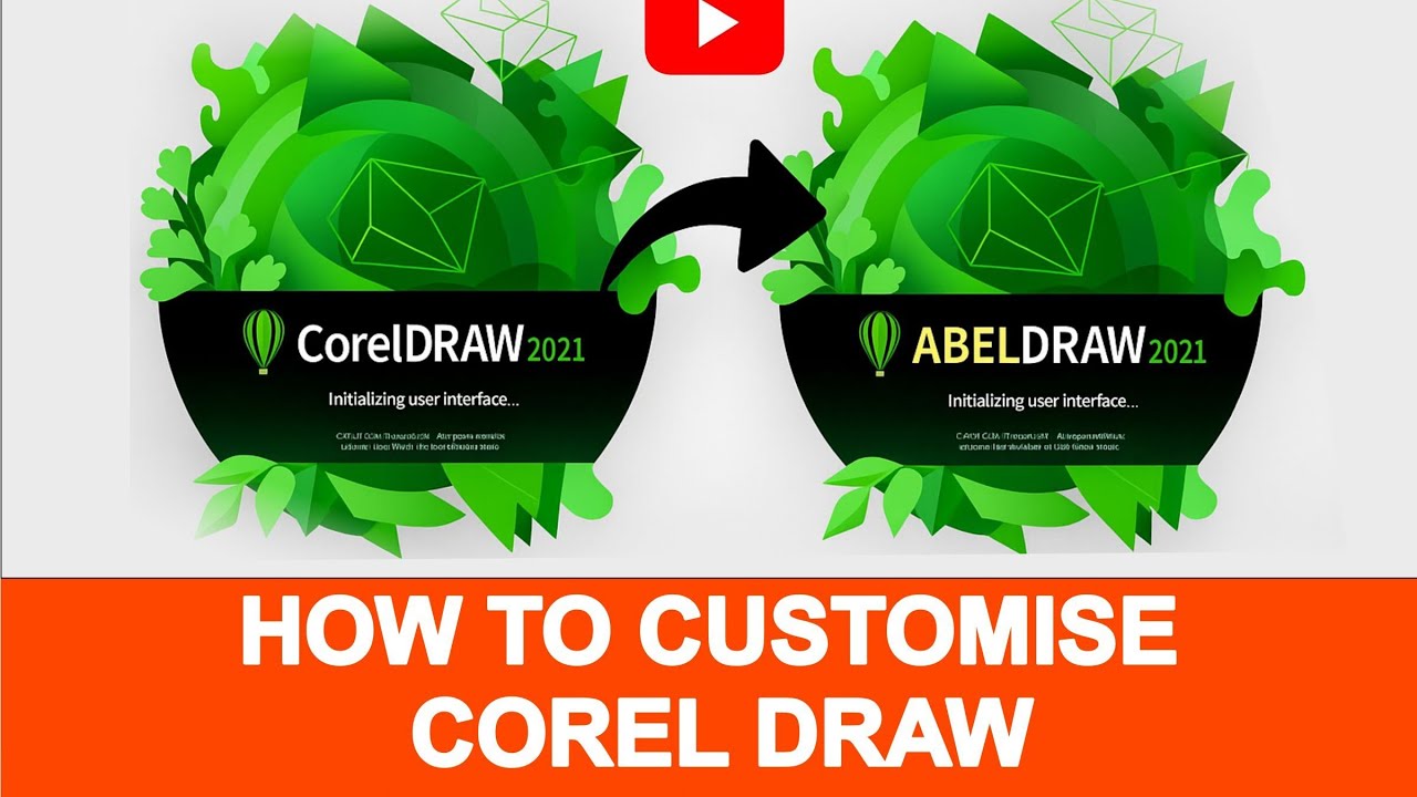 HOW TO CUSTOMISE COREL DRAW WELCOME LOGO - YouTube