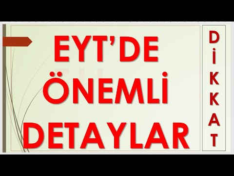 EYT şartları kapsamı ve başvuru