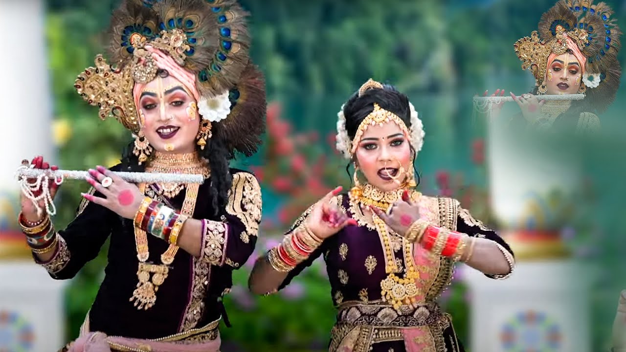 राधा कृष्ण की अदभुत झांकी - Radha Krishna Jhanki Song - Jhanki Dance ...